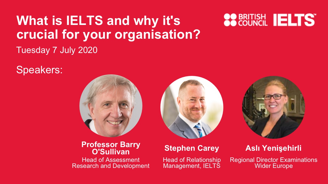 IELTS webinar for organisations | British Council